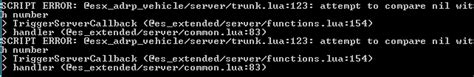 Error · Issue 4 · Esx Communityesxadrpvehicle · Github