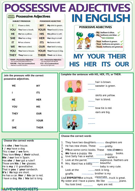 Possessives Worksheet 7th Grade