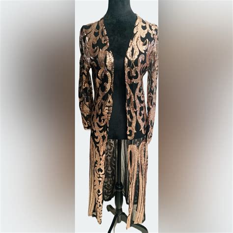 Black Sheer Antique Segiun Kimono Nwot Gem
