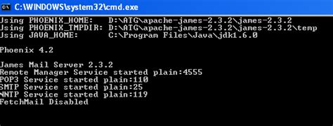 Mail Configuration Using Apache James I Am Bala