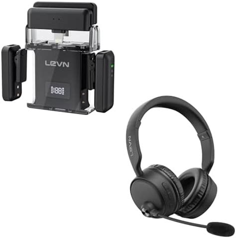 Amazon Com LEVN Bluetooth Headset Bluetooth Headphones With Microphone 60Hrs Working Time