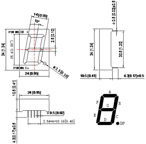 High Brightness Single Digit Segment Led Displays Digit Led Numeric