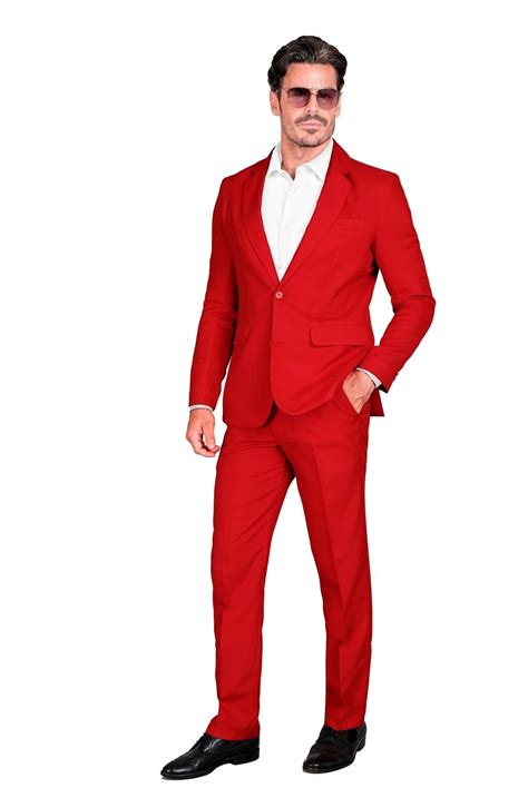 Red Party Suit Fancy Dress Costumes For Adults Fancy Dress Costumes