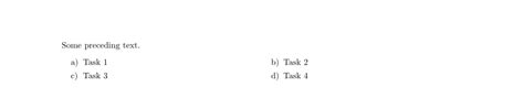 How To Set Column Width In Tasks Environment TeX LaTeX Stack Exchange