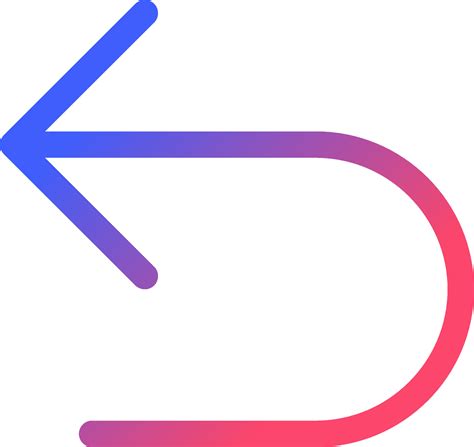 Undo Pixel Perfect Gradient Linear Ui Icon Digital Program Navigation