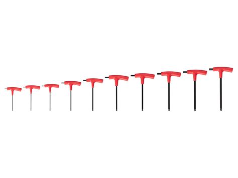 10 Piece T Handle Hex Key Set Metric Tekton