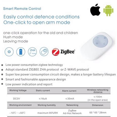 Zigbee Remote Controller For Smart Home Fire Security Factory More