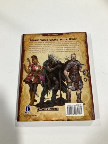 Pathfinder Gamemastery Guide Second Edition Paperback Rpg Paizo