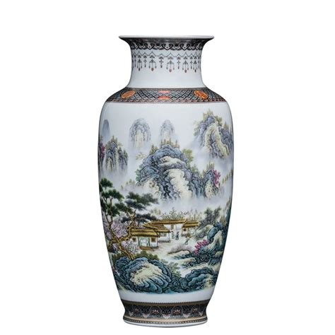 Керамические вазы с орнаментом Цзиндэчжэнь Новое китайское антикварное украшение для дома