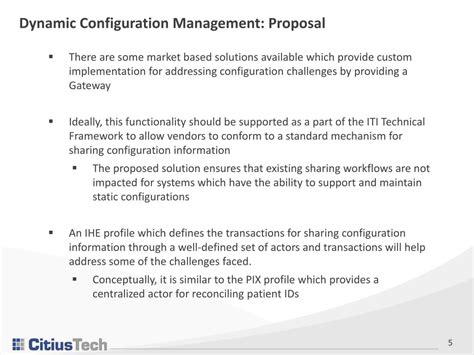 Ppt Ihe Profile Proposal Dynamic Configuration Management Powerpoint Presentation Id2836409