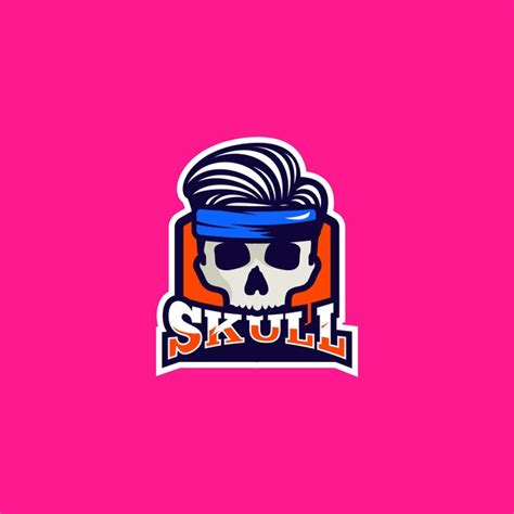 Logo De Calavera Vector Premium