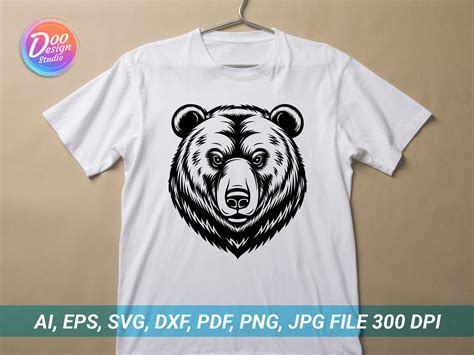 Bear Head Svg Bear Face Svg Bear Head Svg Cut Files For Cricut Bear