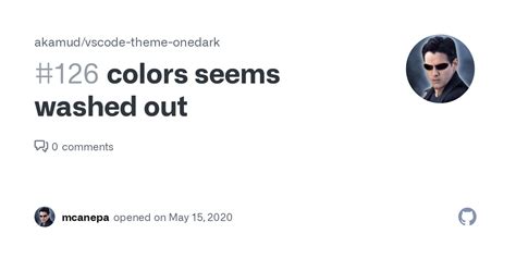 Colors Seems Washed Out · Issue 126 · Akamud Vscode Theme Onedark · Github