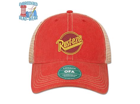 Rust Eze Embroidered Cap Rusteze Lightning Mcqueen Costume Cap