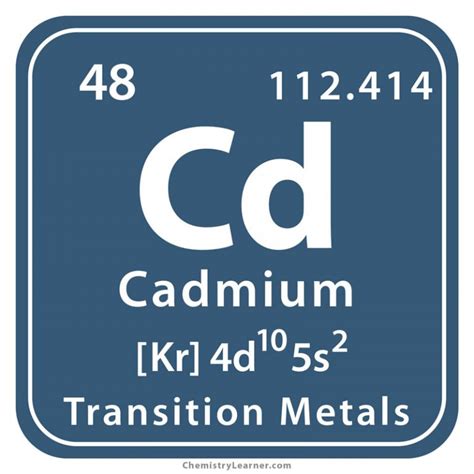 Cadmium Facts Symbol Discovery Properties Uses