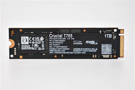 Crucial T705 1TB PCIe Gen5 NVMe SSD Gen5世代頂流效能 高階平台絕佳戰友 5年保安心可期