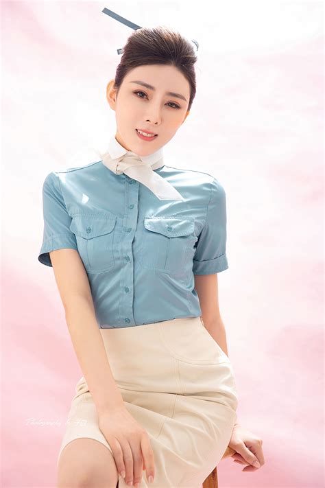 头条女神toutiao Nos004 Cos大韩航空空姐 微图坊