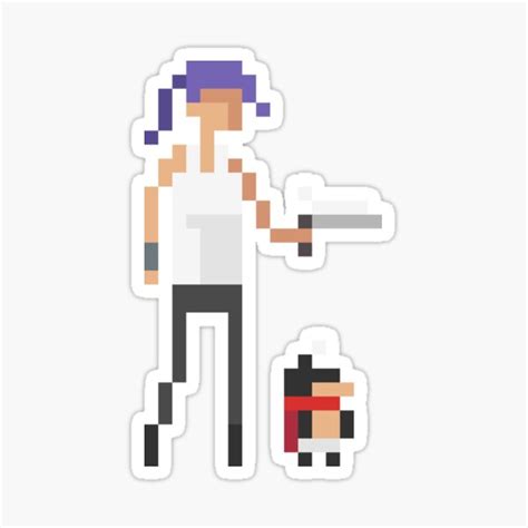 Teenage Mutant Leelas Hurdles Pixel Portrait Leela Sticker For