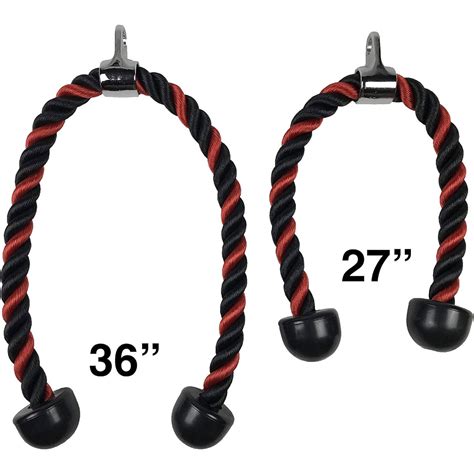 Custom Red Tricep Rope Pull Down Poster Set 27 Or 36 Inch Heavy Duty