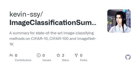 Github Kevin Ssy Imageclassificationsummary A Summary For State Of The Art Image Classifying