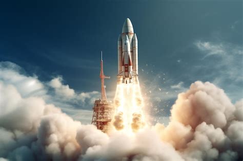 Premium Photo Science Spaceship Shuttle Rocket