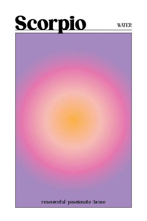 Scorpio Aura Poster ♏️ In 2023 Aura Colors Picture Collage Wall