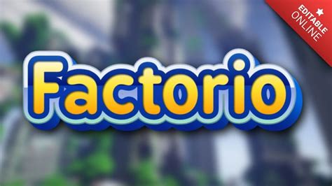 Factorio Kirby Logo Text Effect Generator