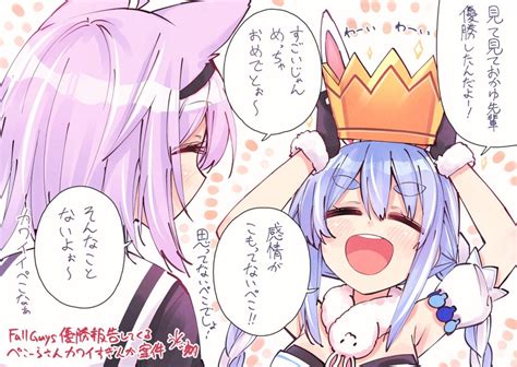 Usada Pekora Nekomata Okayu And Don Chan Hololive Drawn By Hikawa Shou Danbooru