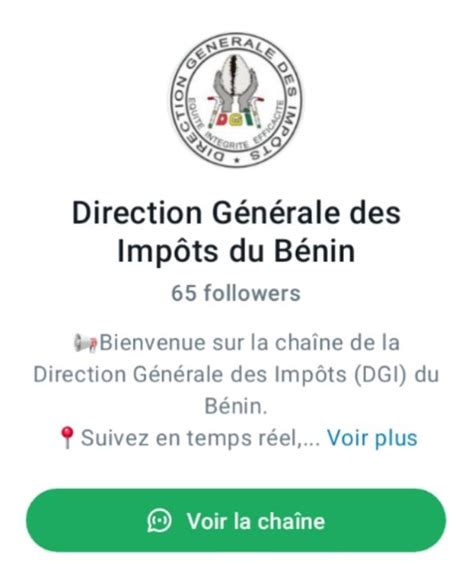 Direction Générale Des Impôts Du Bénin Sur Linkedin Suivez La