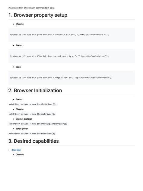 Selenium Cheat Sheet Pdf Software Engineering Software Development