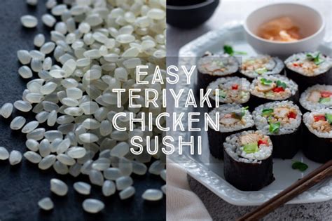 How To Make Easy Teriyaki Chicken Sushi Days Of Jay