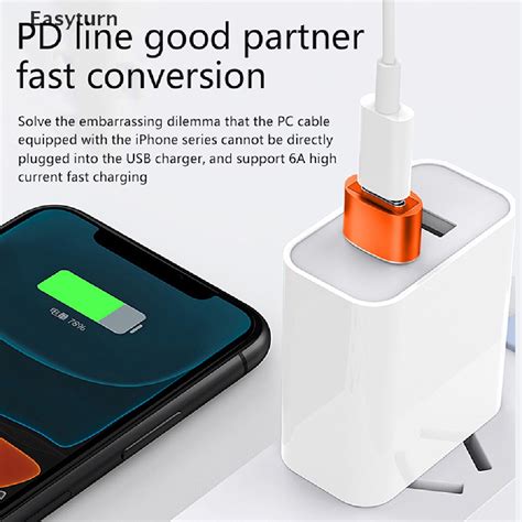 Easyturn 6a Otg อะแดปเตอร์แปลงสายชาร์จ Usb Type C ตัวเมีย เป็น Usb A