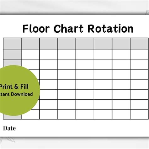 Hostess Rotation Seating Chart Etsy