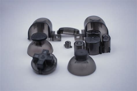 Crystal Black Gamecube Controller Button Set Etsy
