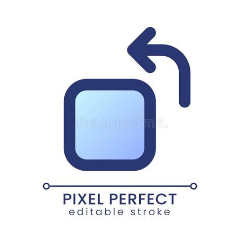 rotate pixel perfect gradient fill ui icon stock illustration
