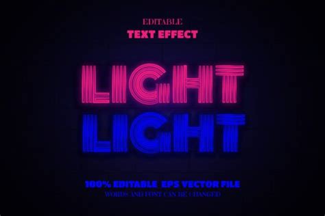 Light Text Editable Font Effect Graphic By Theyo Design Creative Fabrica