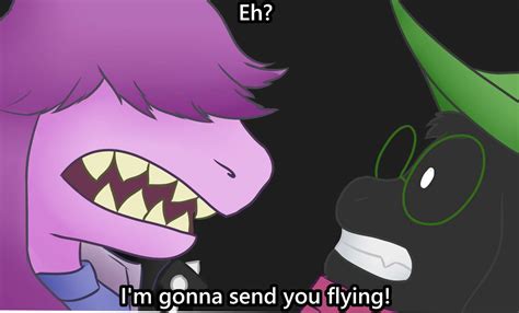 Susie Throwing Ralsei Mha Parody Deltarune Amino