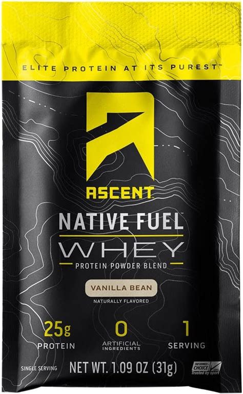 Buy Ascent Native Fuel Whey Protein Powder Vanilla Bean 15 Single