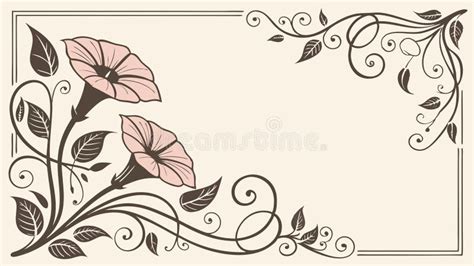 Floral Frame With Leaves Nature Inspired Border Design Vector Design