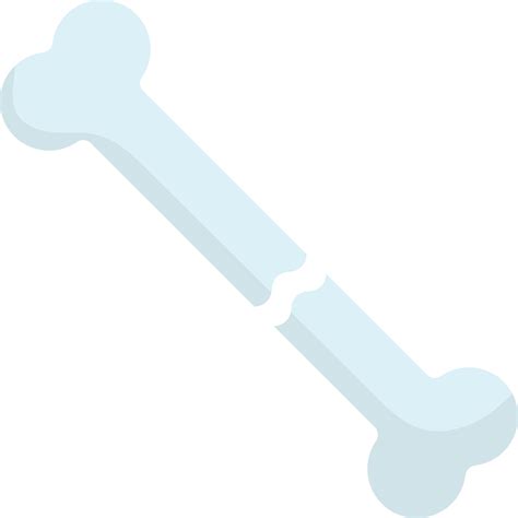 Flat Style Bone Fracture Icon In Blue Color 24181918 Vector Art At