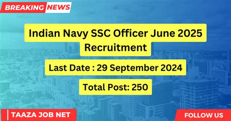Indian Navy Ssc Officer June 2025 Recruitment