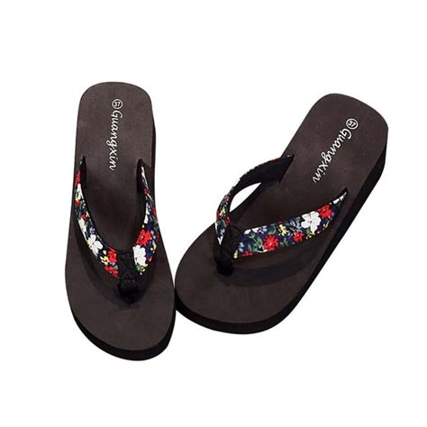 Oavqhlg3b Sandals For Women Clearance Casual Womens Summer Floral Flip