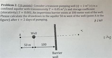 Solved Problem 2 16 ﻿points ﻿consider A Transient Pumping