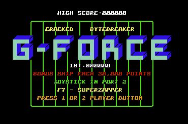 CSDb G Force By Bytebreaker 1984 CSDb G Force By Bytebreaker 1984