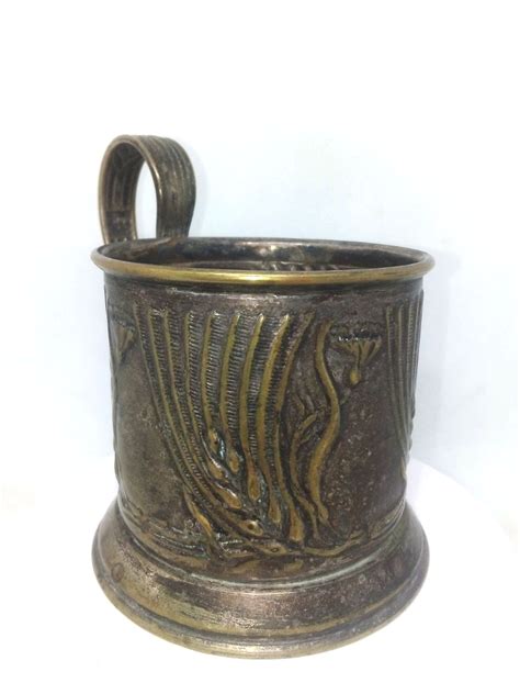 Vintage Soviet Collectible Spica Glass Tea Cup Holder Melchior