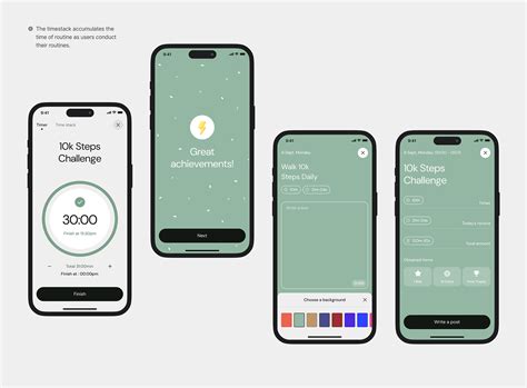 Routine Hero Daily Routine App UX UI Images Behance