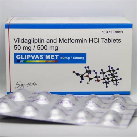 Vildagliptin And Metformin HCI Tablets 50 Mg 500mg At Rs 2500 Box In Mumbai