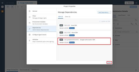 Authorize SAP Build Process Automation With Google Authorization SDK Using Google Service