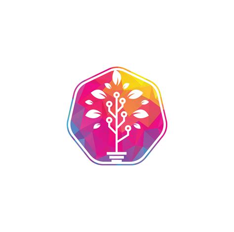 Tech Tree Logo Template Design Vector Art At Vecteezy