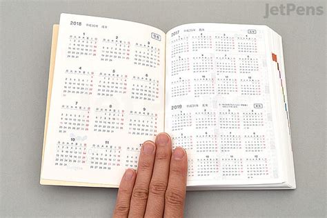 Hobonichi A6 Techo Original Avec 2 Book Set Monday Start Week 2018